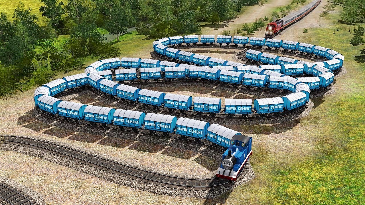 Kereta Api Menghindari Jalur Berantakan di Tengah Rel | Train Avoids ...