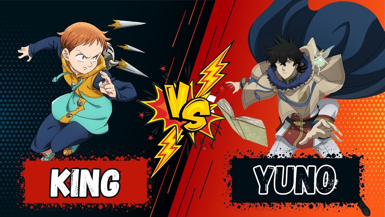 King (Nanatsu no Taizai) vs Yuno (Black Clover) - Epic Clash of Magical ...