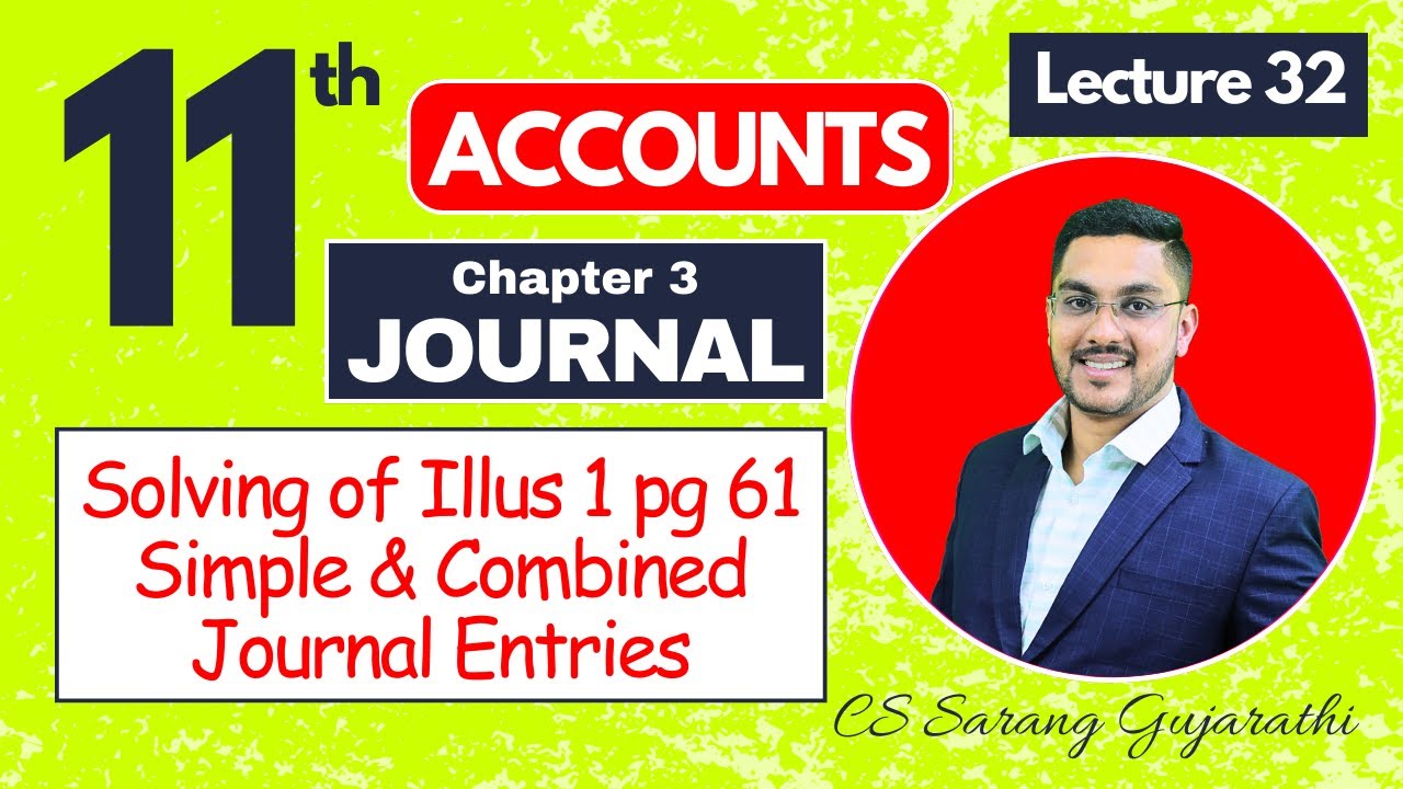 Class 11 | Ch 3 Journal | Solving of Illus 1 pg 61Simple & Combined ...
