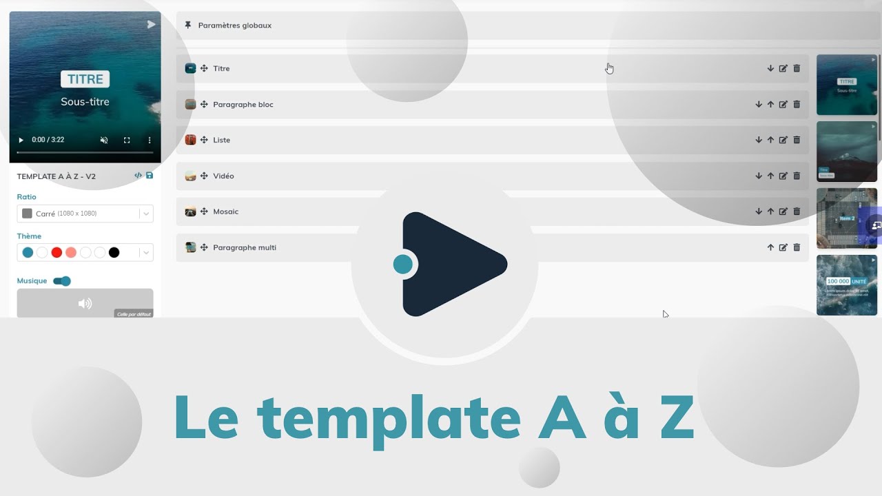 Le template A à Z : un template libre et flexible pour tout type de ...