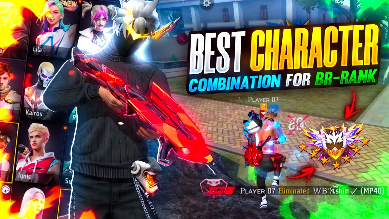 Best Character Combination For BR Rank| BR Rank Best Character ...