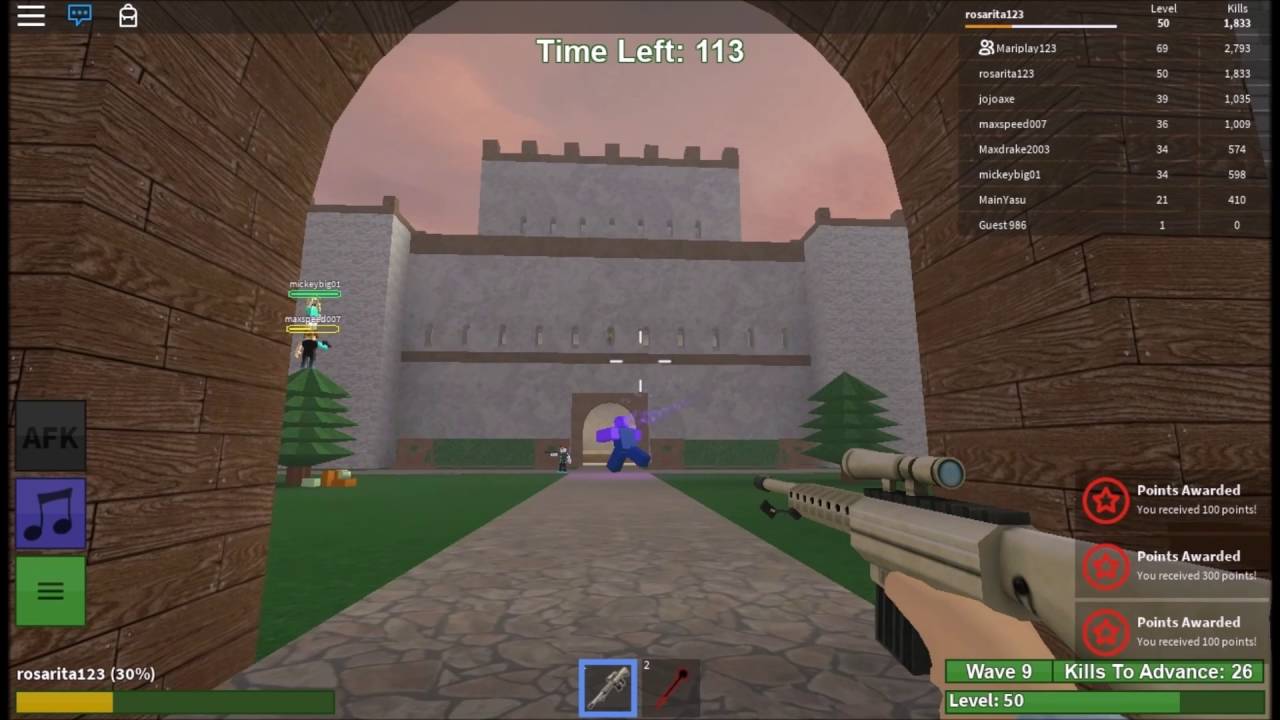 ROBLOX : ZOMBIE RUSH #2 (ft. Mari Play) - YouTube