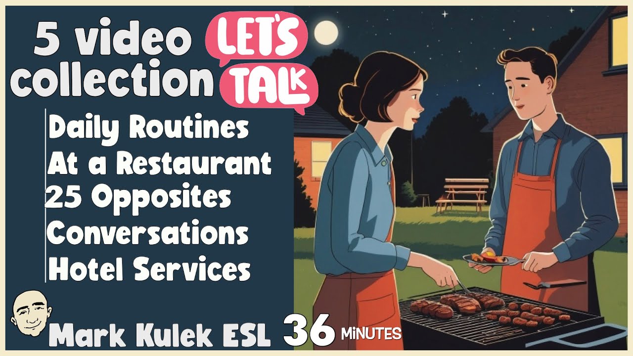 36 minutes - Talk in English (conversations) with Mark Kulek ESL - YouTube