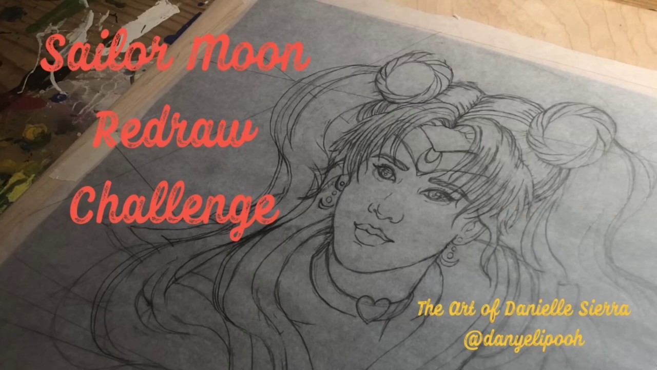 Sailor Moon Redraw Challenge - YouTube