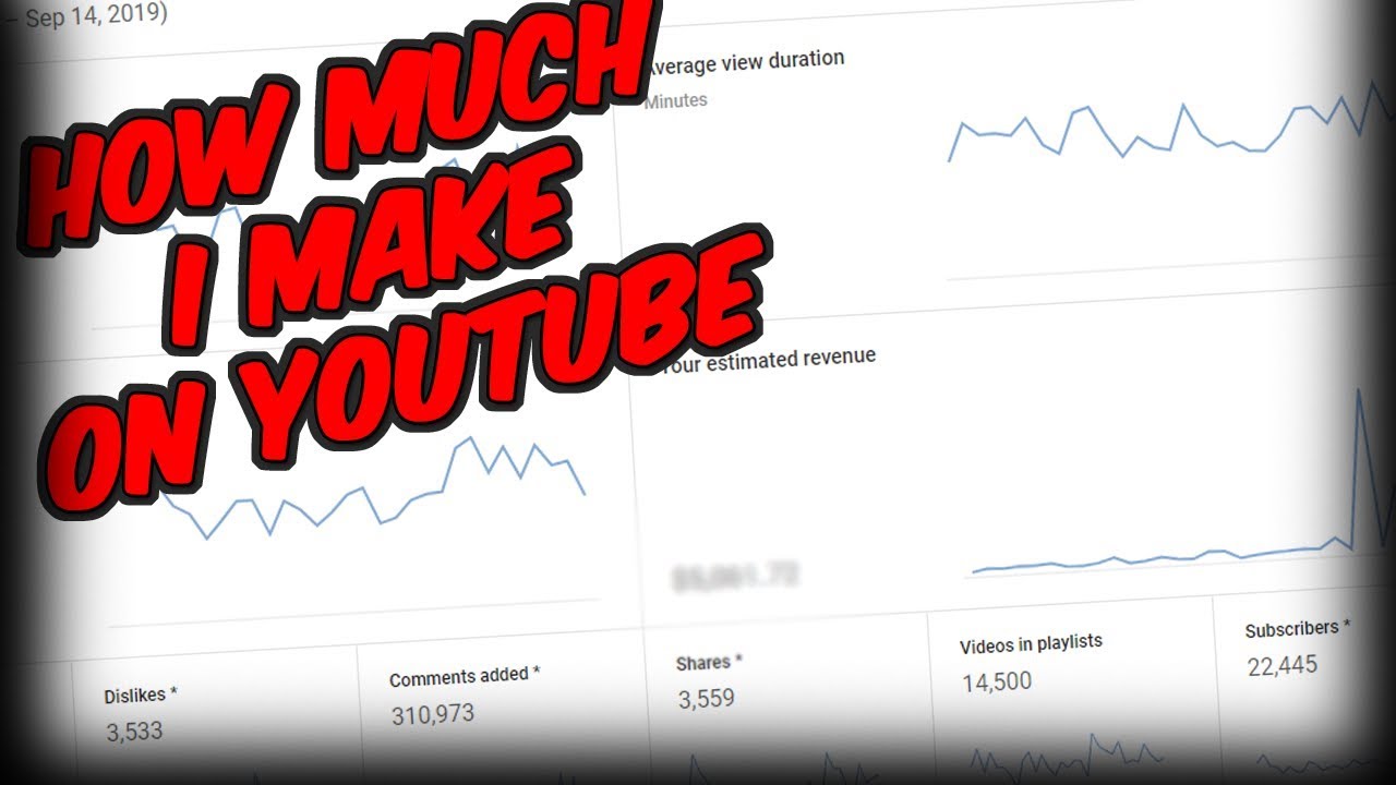 How Much I Make On Youtube With 20k Subs YouTube