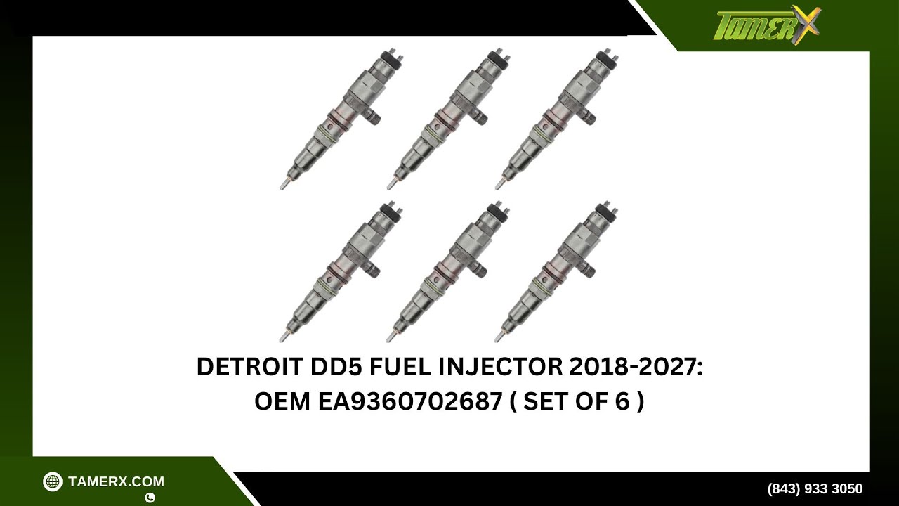 Detroit DD5 Fuel Injector 2018-2027: OEM EA9360702687 ( Set of 6 ...