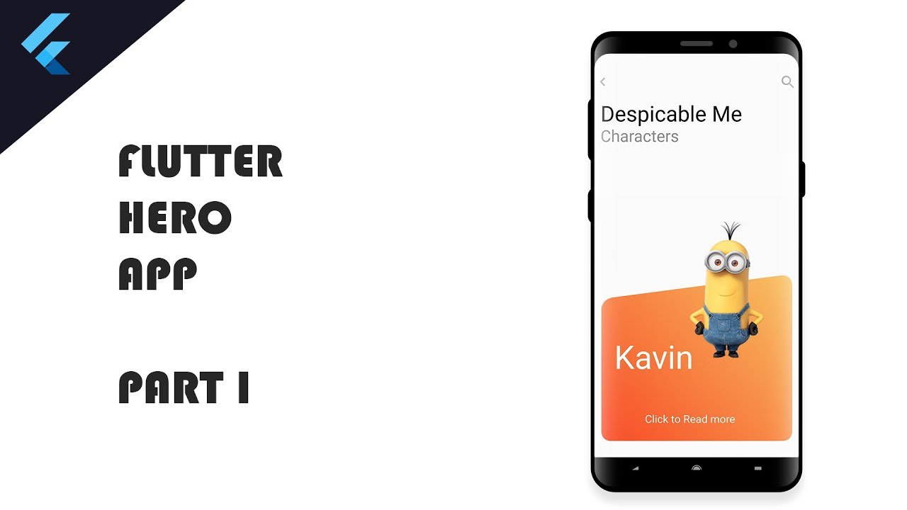 Flutter Hero Widget App Tutorial Part 1 - YouTube