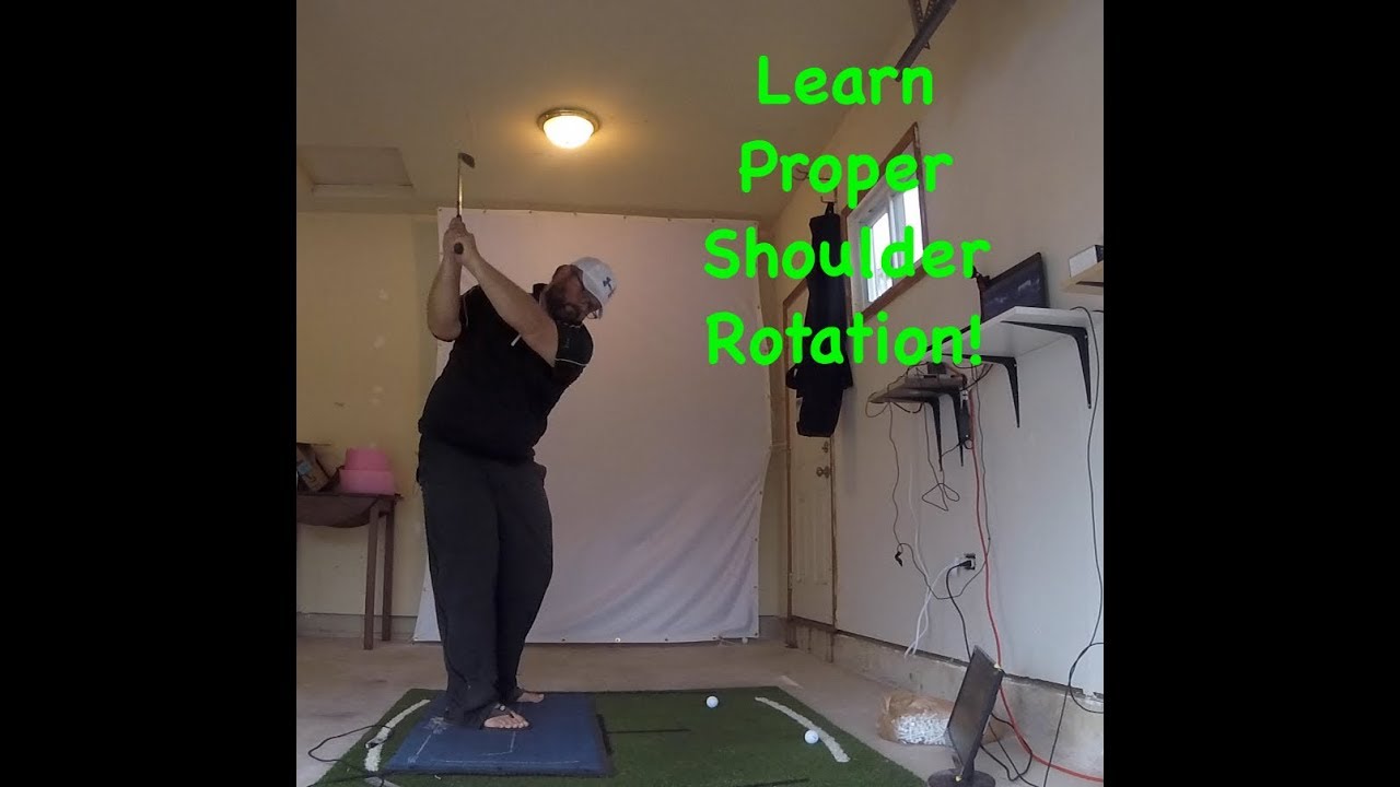Proper Shoulder Rotation in the Golf Swing - YouTube
