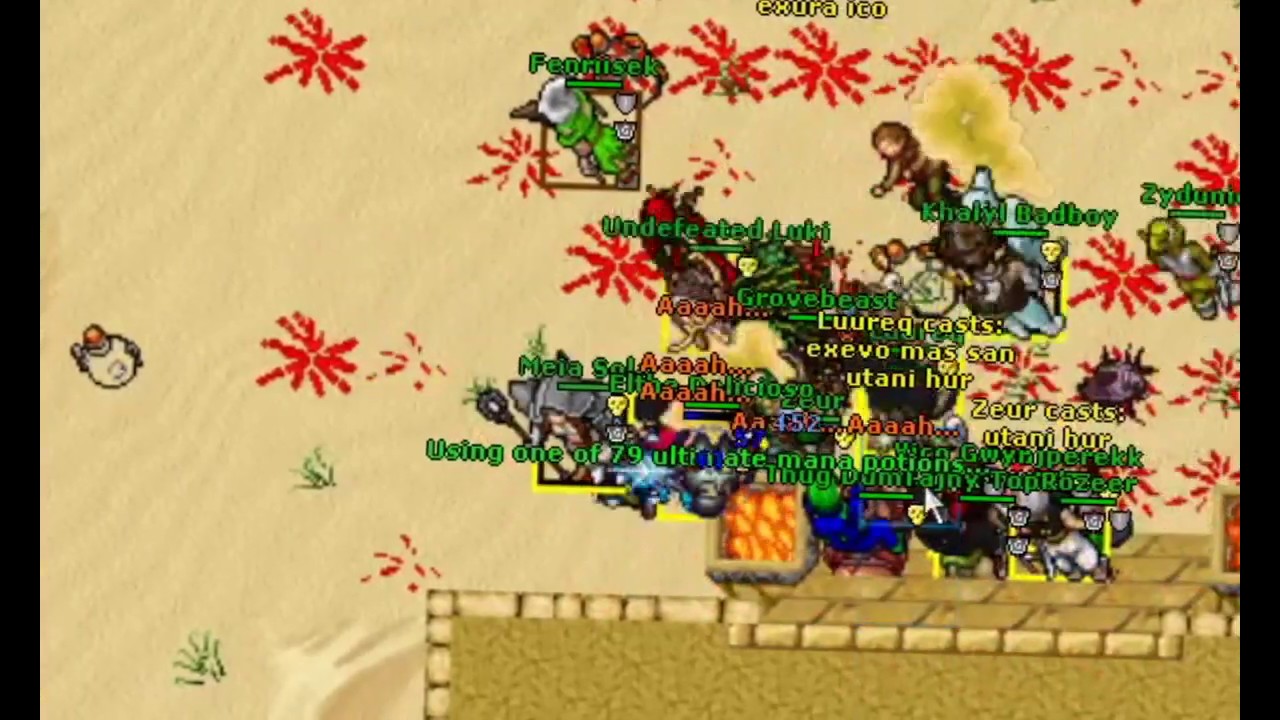 Tibia Antica Pk - Knighthood + Ahjar Dilenox •Tibia Perú• - YouTube