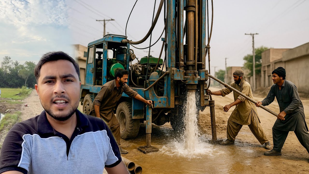 442 Feet Deep Borewell Drilling 😳| Satisfying Water Well Rig Process ...