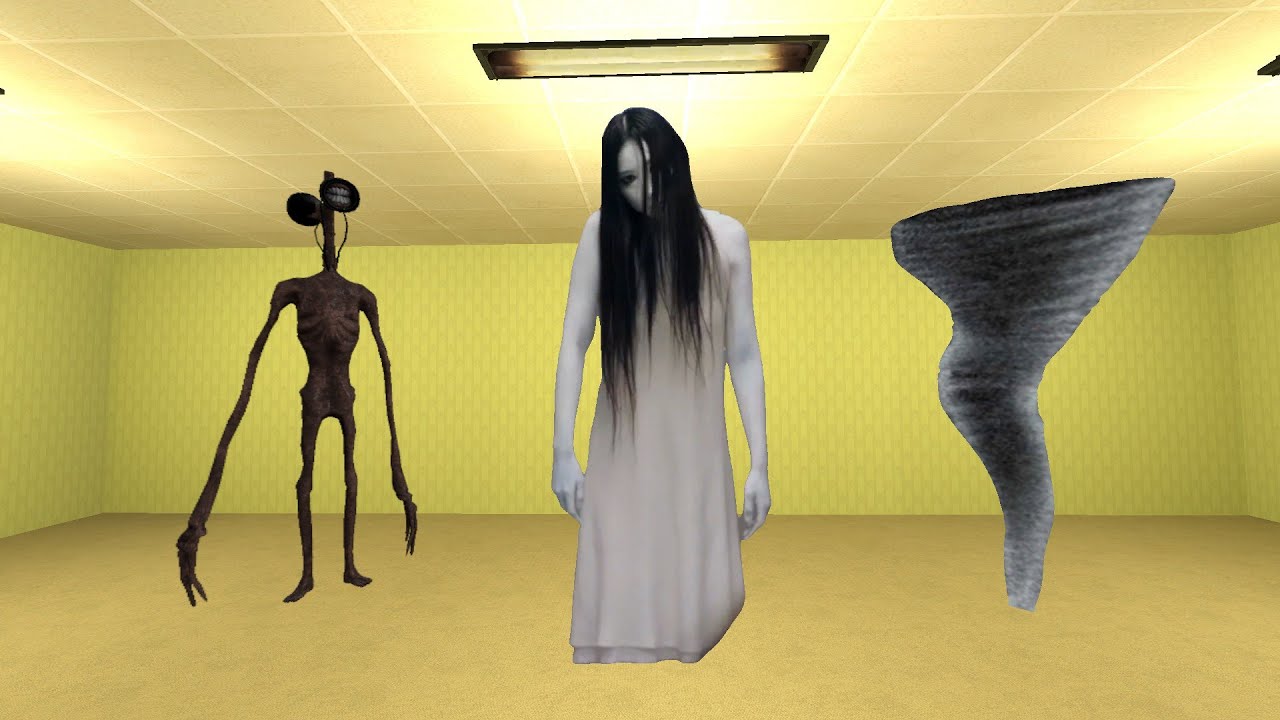 Scary Ghost Kayako Saeki, Siren Head and Tornado Nextbot Gmod | Garry's ...