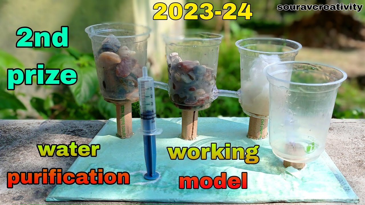 Science Fair Projects New Ideas 2023 | Water Purification Working Model ...