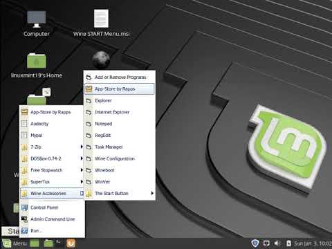 Wine Start Menu for WineHQ + Linux (floating Start Button and Tray Icon ...