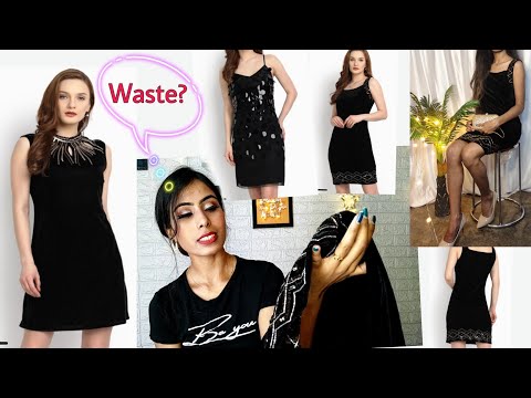Black Party wear dress| black party wear dress haul| Black dress haul| partywear haul Snazzy Samaira