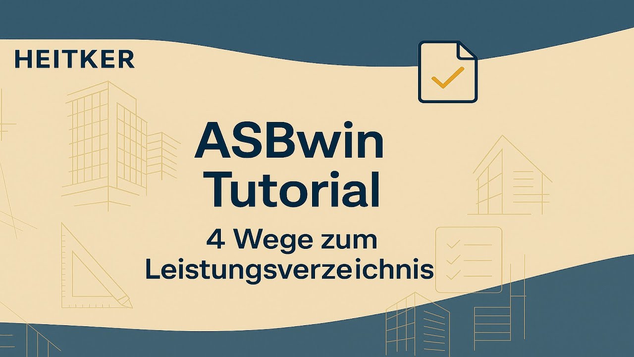 4 einfache Wege zur Positionserstellung im Leistungsverzeichnis (ASBwin Tutorial) - YouTube