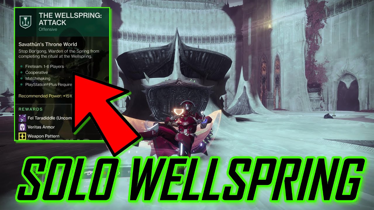 Solo A 6 MAN Activity: SOLO Wellspring: Attack Variant (WARLOCK ...