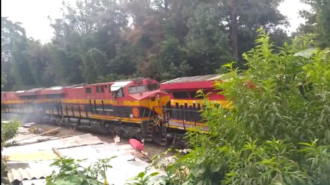 KCSM#4887 MERCANTIL MÉXICO/XALAPA (M-MXXA) PASANDO EL KM #330 #cazatreneslineav # ...