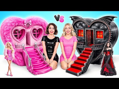 Harika Bir Bebek Evi İnşa Ediyoruz Barbie ve Vampir Meydan Okuma | Komik Zorluklar Multi DO Girls