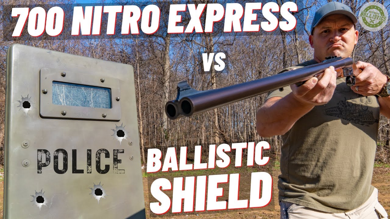 700 NITRO vs BALLISTIC SHIELD 🛡 (World’s Biggest Elephant Gun) - YouTube