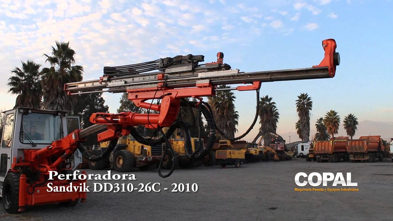 Perforadora Sandvik DD310-26C 2010 - YouTube