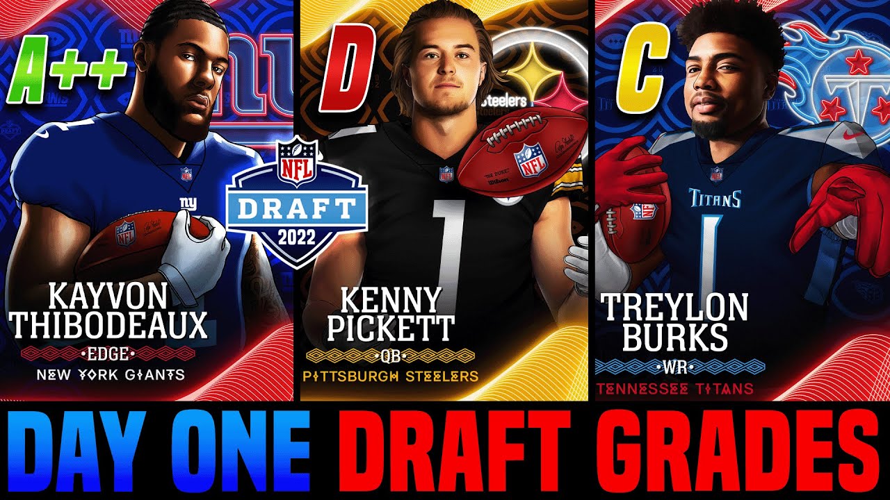DAY 1 GRADES For The 2022 NFL Draft - YouTube