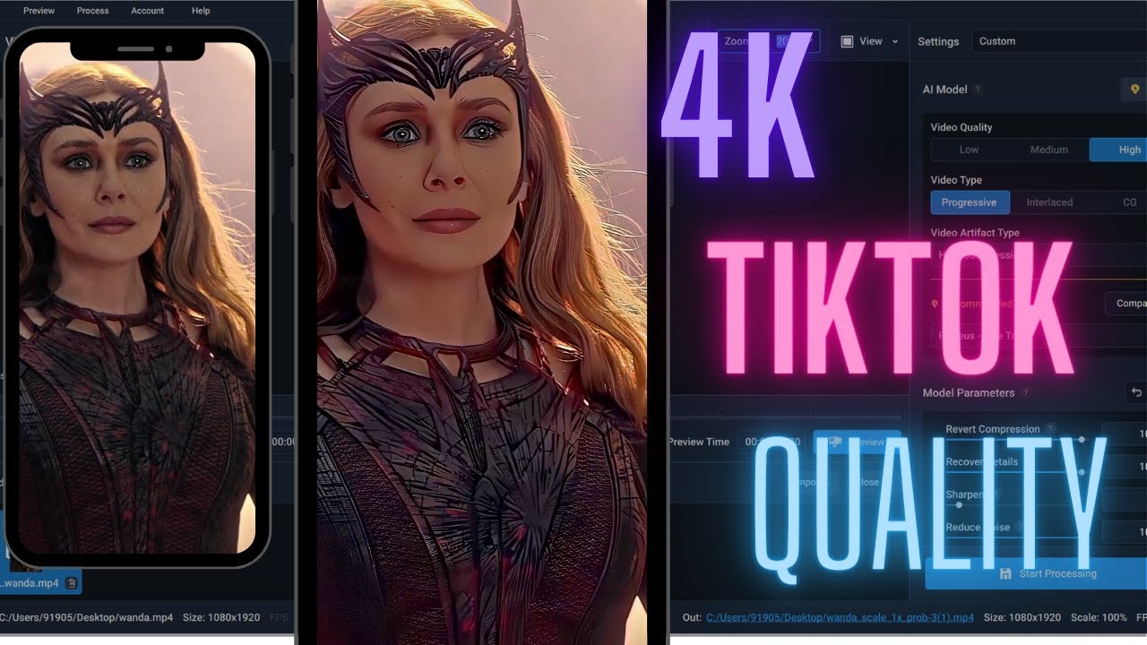 How to Get 4K Quality for TikTok Reels Edit - YouTube