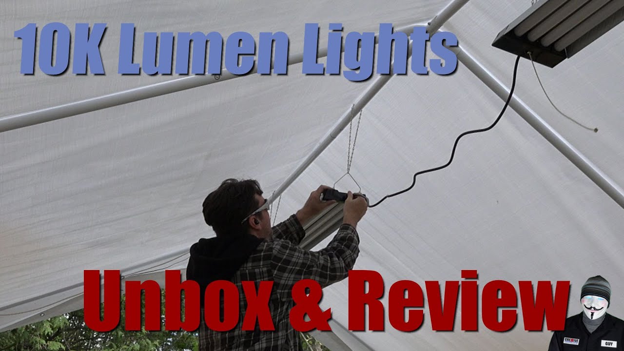 Harbor Freight 10,000 Lumen Shop Lights Braun 4' Linkable 10K LED ...