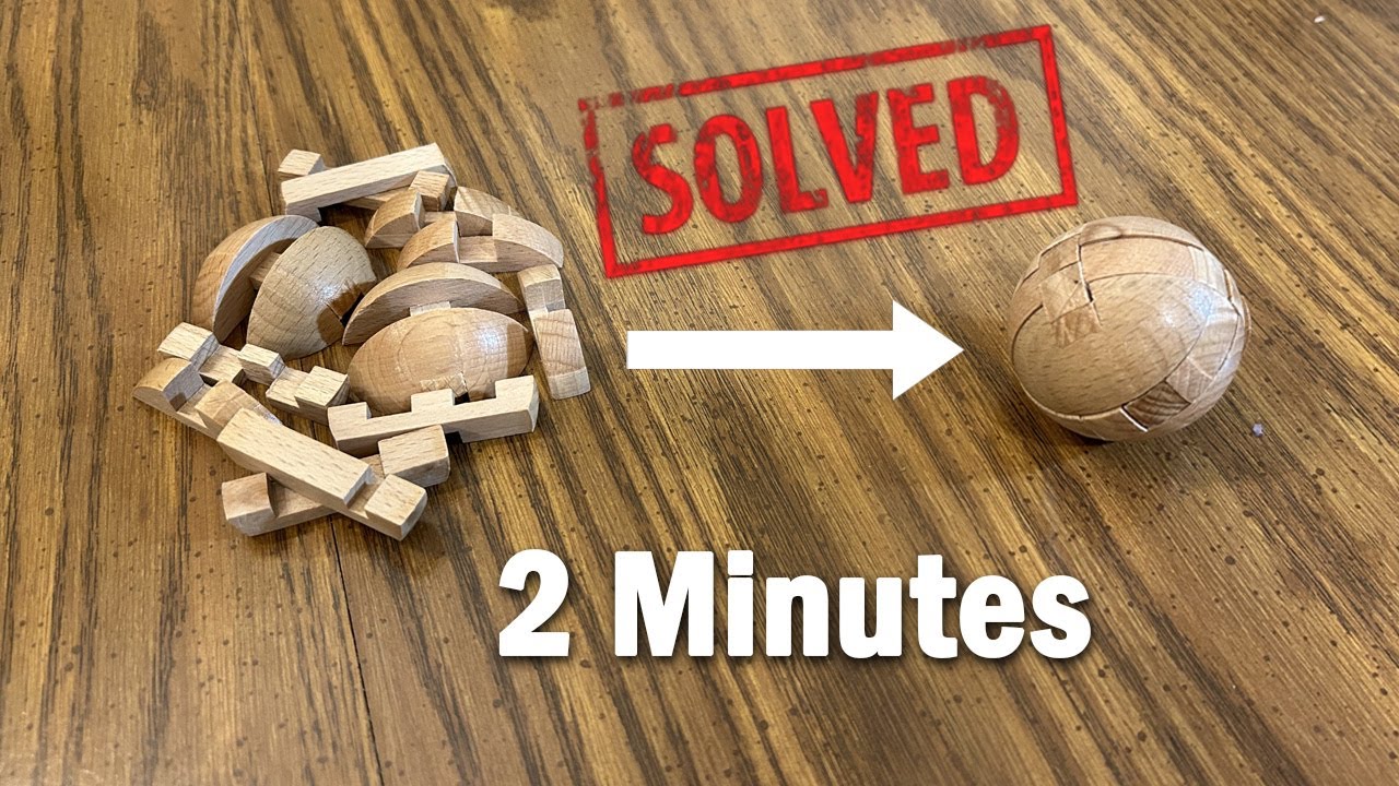 Wooden Ball Puzzle Solved in 2 Minutes - YouTube