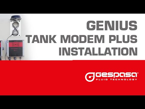 GESPASA | Installation of the TANK MODEM PLUS connected to a GENIUS level probe.