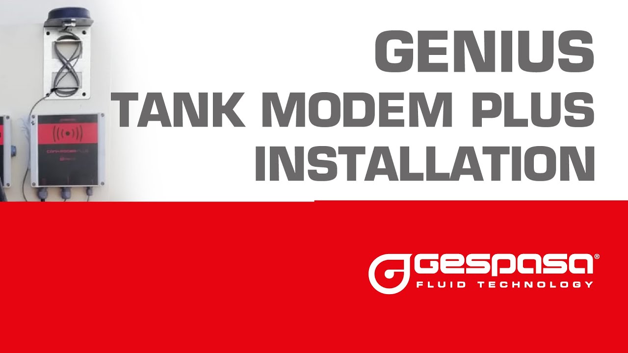 GESPASA | Installation of the TANK MODEM PLUS connected to a GENIUS ...