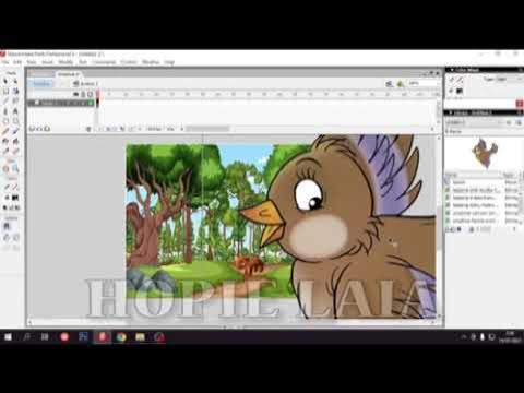 CARA MEMBUAT BURUNG DAN KANCIL BERGERAK - TUTORIAL MACROMEDIA FLASH 8 - YouTube