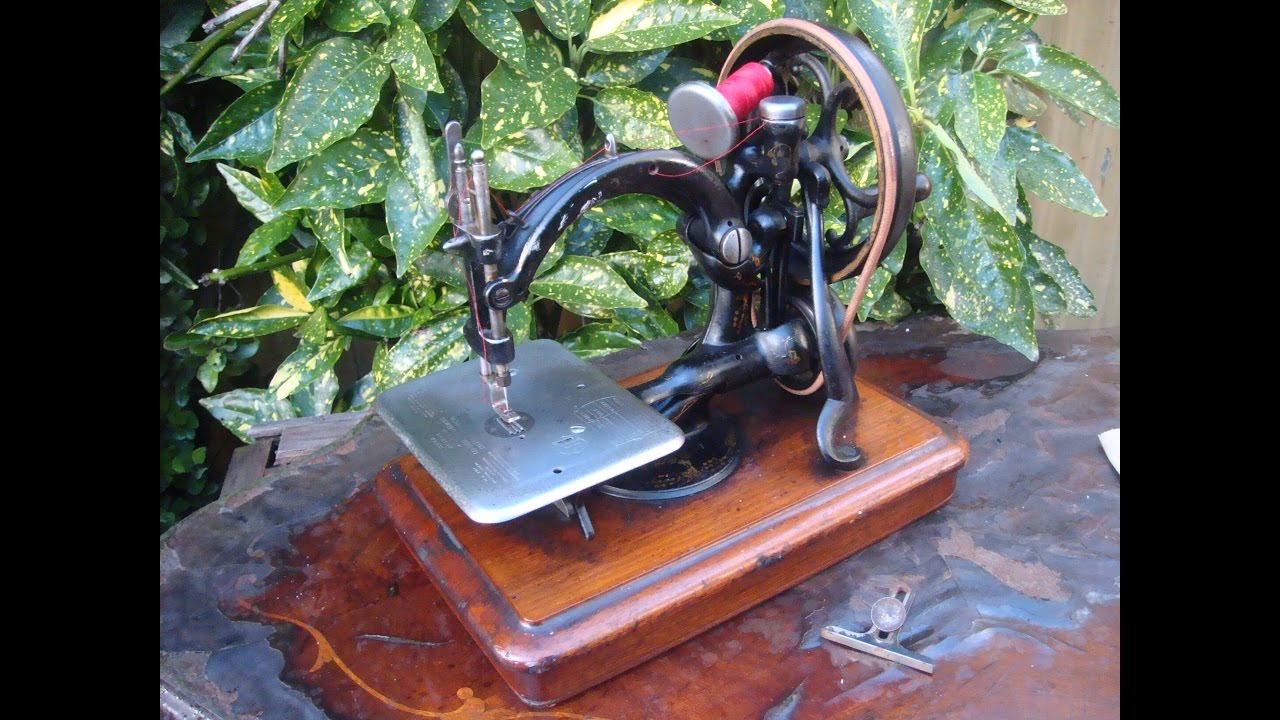 Old Vintage Antique Chain Stitch Sewing Machine Wilcox Willcox & Gibbs ...