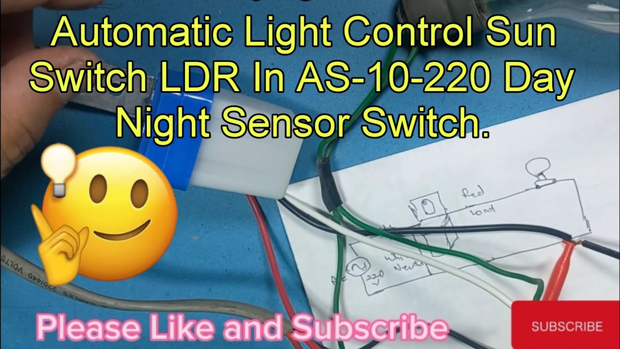 Automatic Light Control Sun Switch LDR In AS-10-220 Day Night Sensor ...