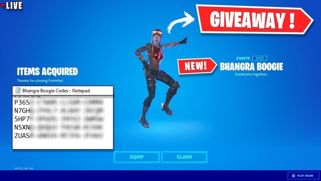 Fortnite Bhangra Boogie Code Winner! (Part 2) - YouTube