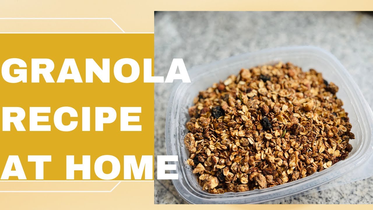 Granola Recipe at home in Gas Oven | Easy recipe of Home made Granola ...