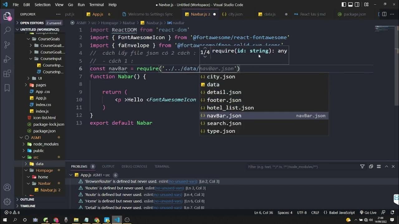 Reactjs Cách Lấy File Json Từ Thư Mục Trong Reacjs Youtube
