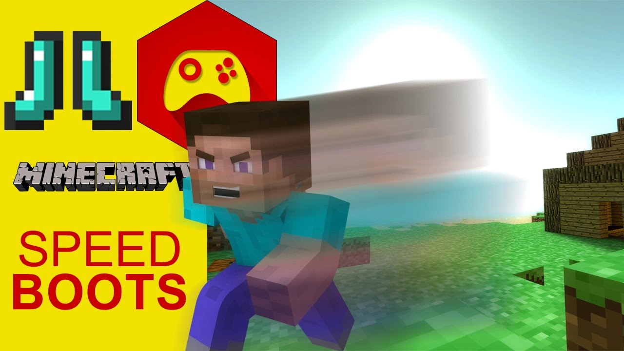 MINECRAFT - Speed Boots ONLY One Command - YouTube