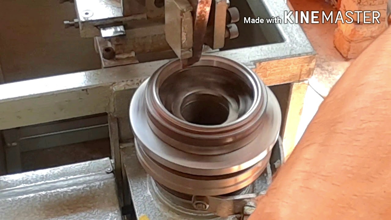 handmade Ceiling fan rotor turning machine - YouTube