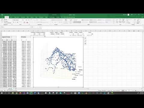 Graphing XYZ Lat long and Alt in a Excel 3D scatter plot - XYZ Mesh EXAMPLE - YouTube
