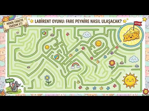 Minik Fare Peynire Nasıl Ulaşacak? 🧀 | Çocuklar İçin Eğlenceli Labirent Oyunu 