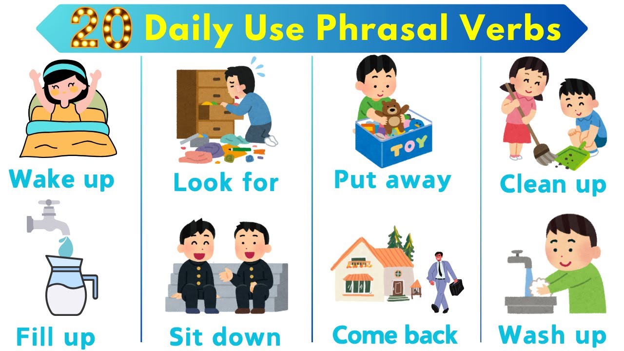 20 Daily Use Phrasal Verbs | Daily Use Phrasal Verbs In English ...
