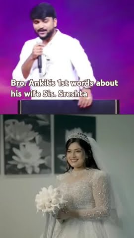 Bro. Ankit reddy 1 st words to his wife Sis. Shreshta karmoji#wedding# ...