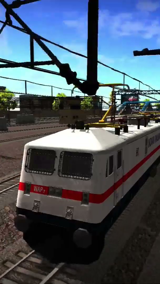 WAP-7 locomotive coupling train simulator game #trainzsimulator - YouTube