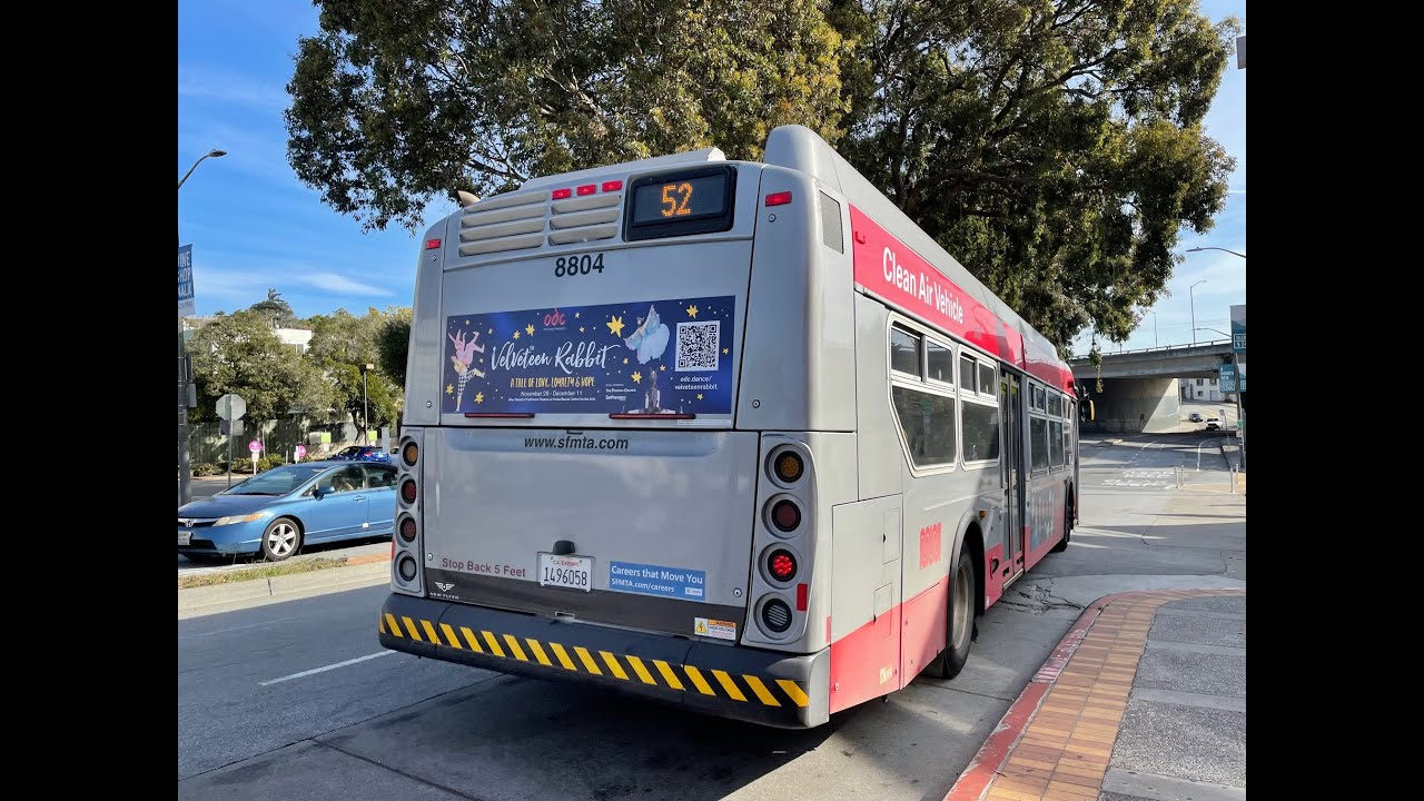 MUNI 2016 New Flyer XDE40 8804 | 11/21/2022 - YouTube