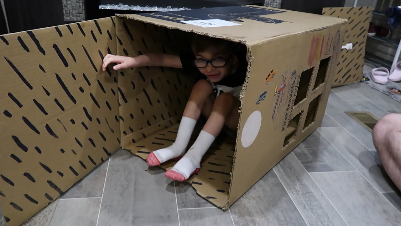 Making a play house for our preschooler - YouTube