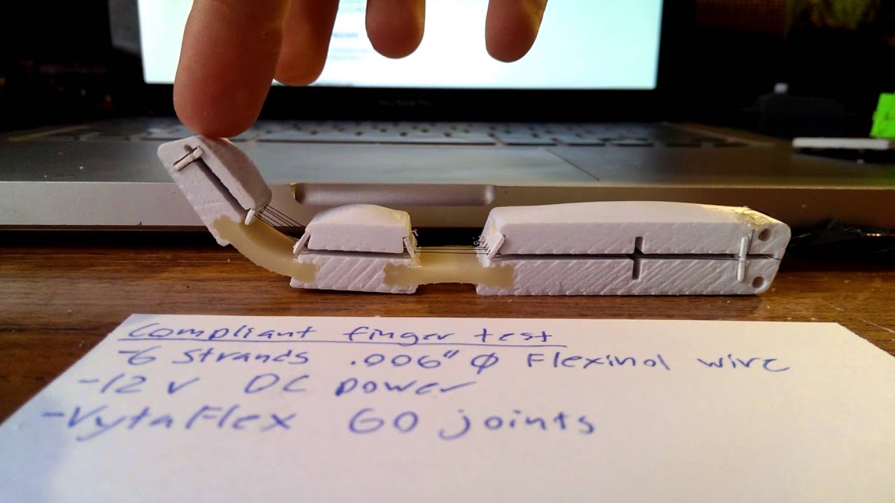 Muscle Wire Finger (1) - YouTube