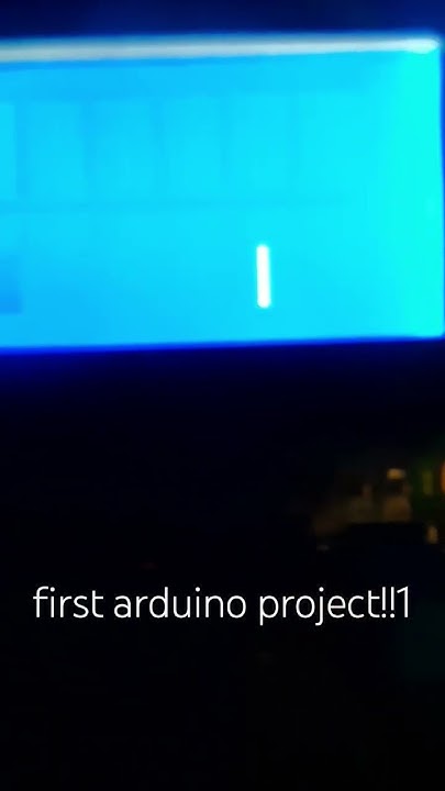 1st arduino, 2h to build - YouTube