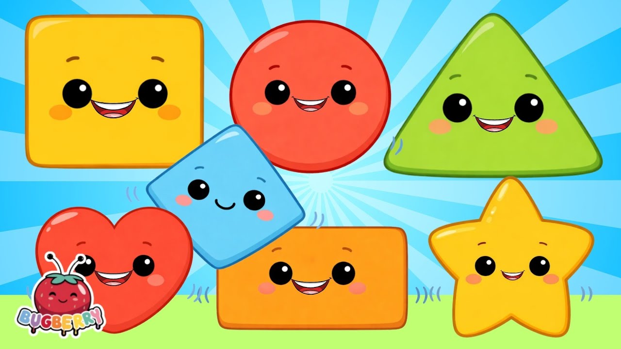 We are Shapes | Learn Shapes | Shapes Song for kids | Bugberry - YouTube