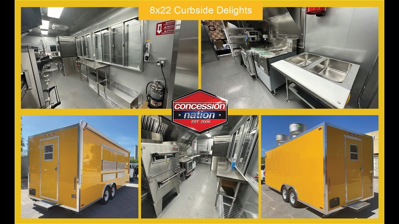 Curbside Delights | 8x22 Pizza Trailer | Concession Nation - YouTube