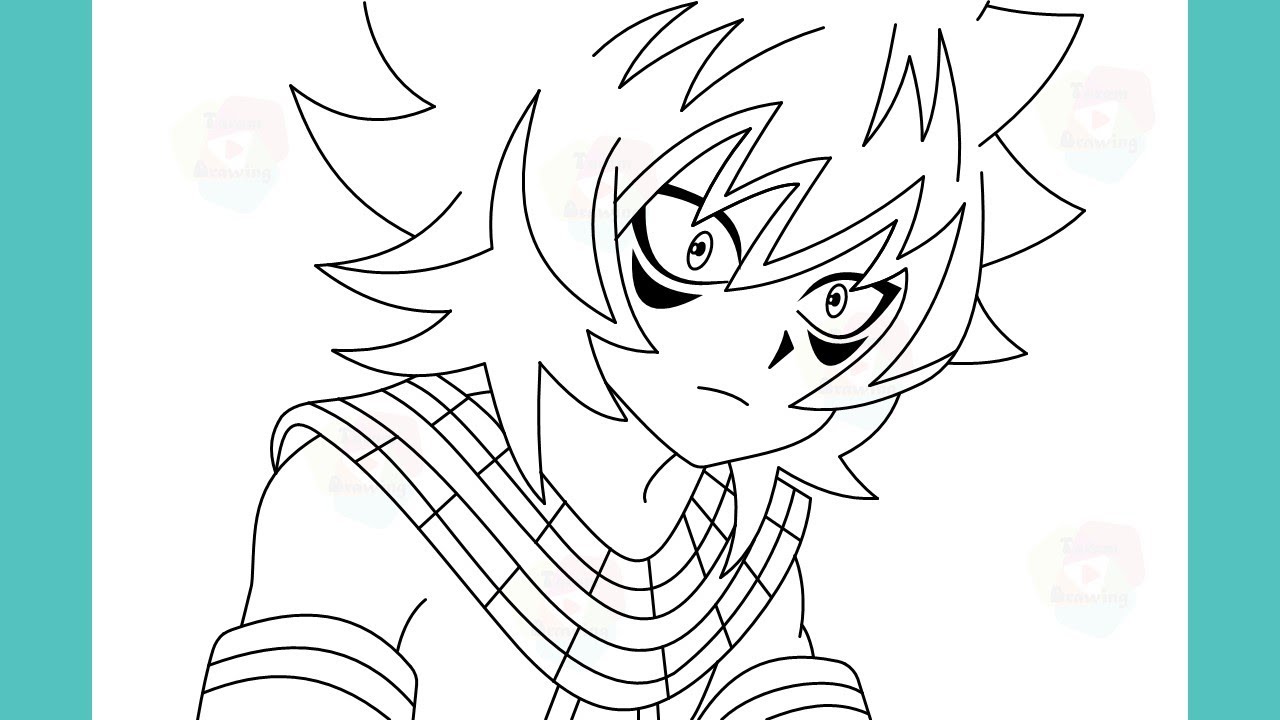 How To Draw Laban Vanot From Beyblade Step By Step Drawing - YouTube